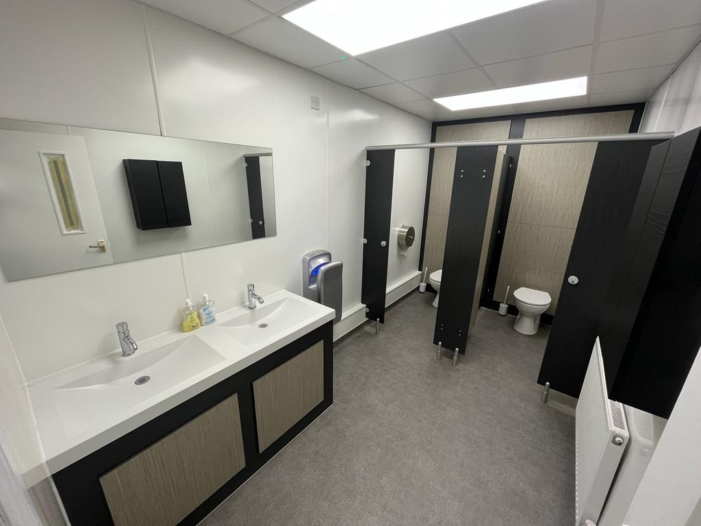 Hadfield Transport washroom revamp case study | KWC DVS Ltd