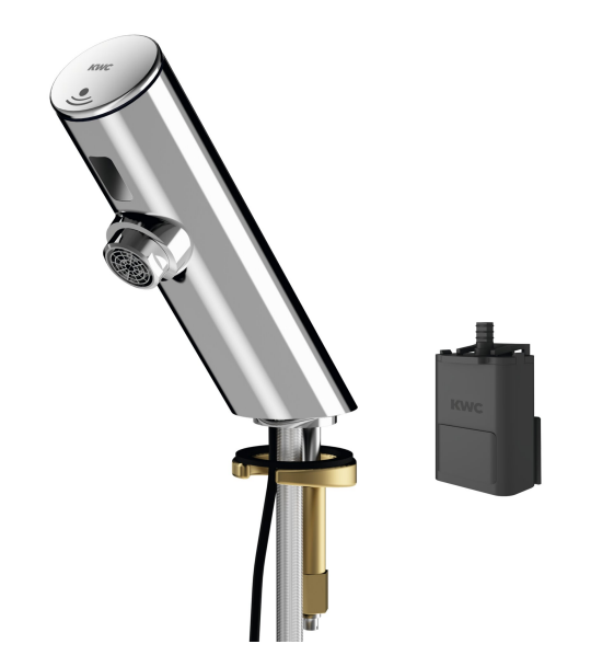 F3E electronic pillar tap with battery compartment | KWC DVS